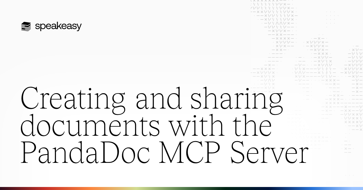 Creating and sharing documents with the PandaDoc MCP Server | Speakeasy