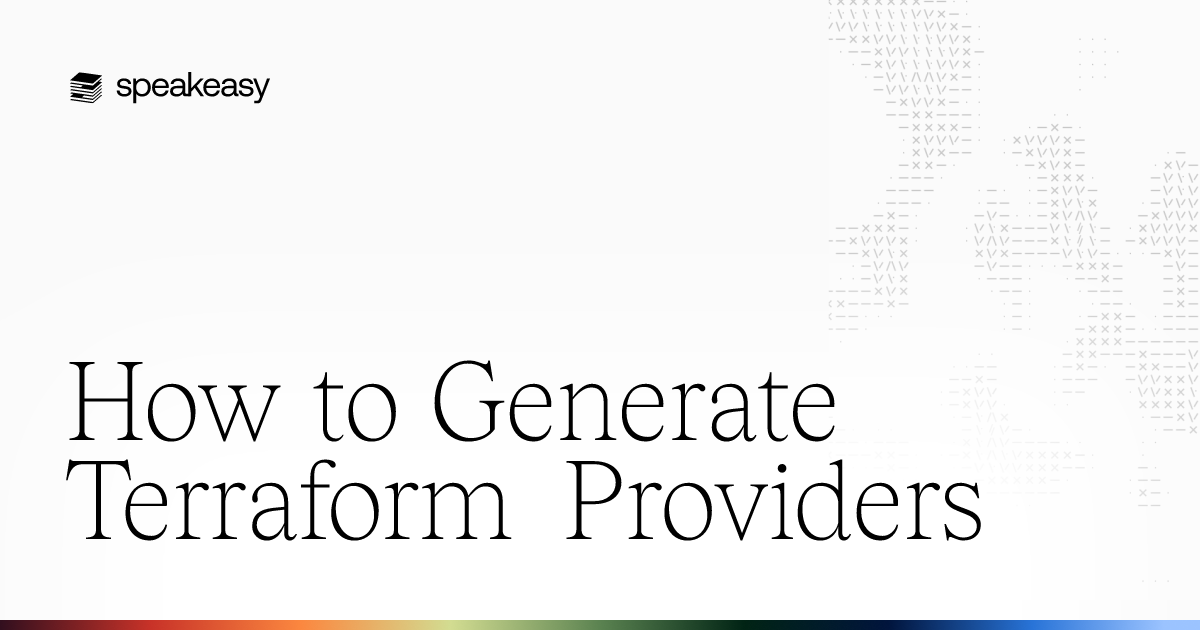 How to Generate Terraform Providers | Speakeasy
