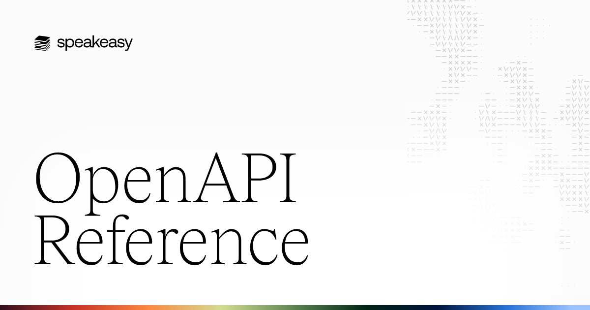 OpenAPI Reference | Speakeasy