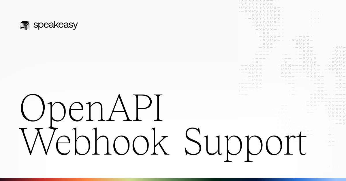 OpenAPI Webhook Support | Speakeasy