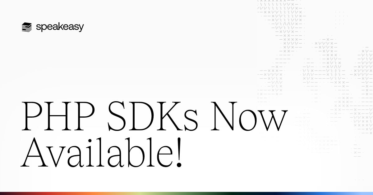 PHP SDKs Now Available! | Speakeasy