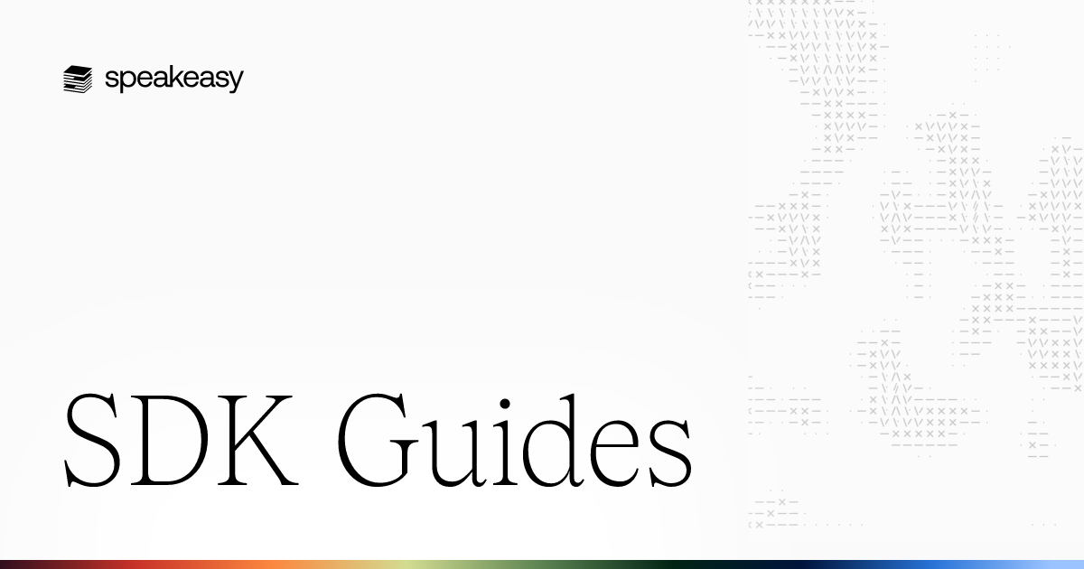 SDK Guides | Speakeasy