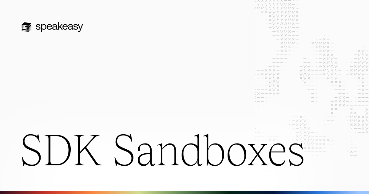 SDK Sandboxes | Speakeasy