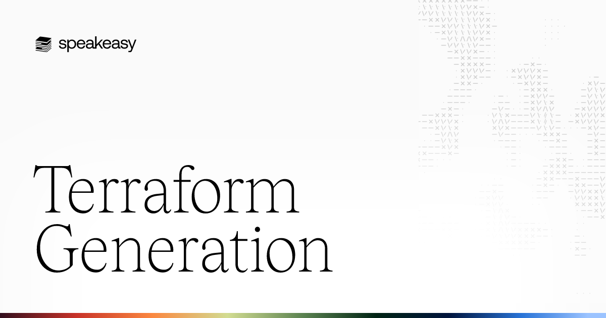 Terraform generation | Speakeasy